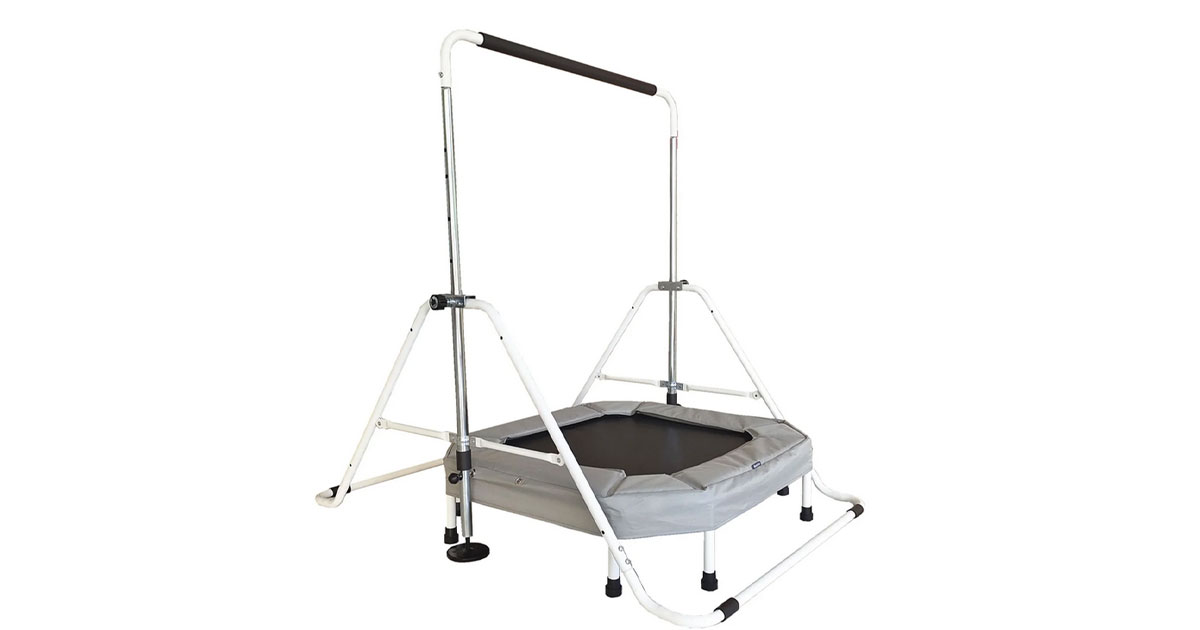 Mini Folding Junior Gymnastics bar with Trampoline | GymMats.iE